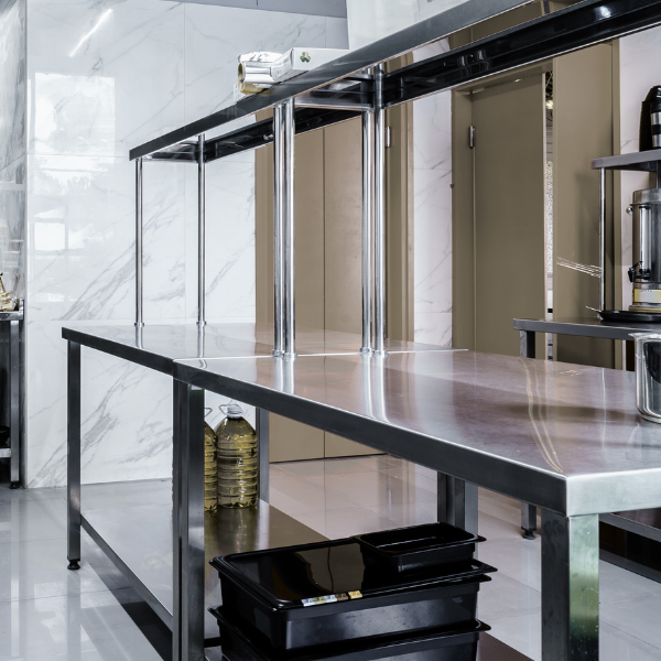 Commercial Work Tables | Durable Stainless Steel Prep Tables