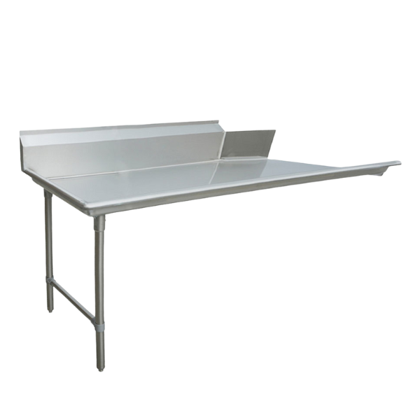 72″ Stainless Steel Clean Dish Table – Left Side | Les Équipements ...